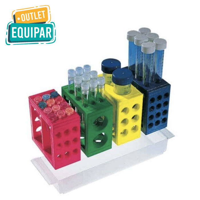 GRADILLA PARA TUBOS DE LABORATORIO. PAQUETE CON 4 GRADILLAS – Equipar S ...